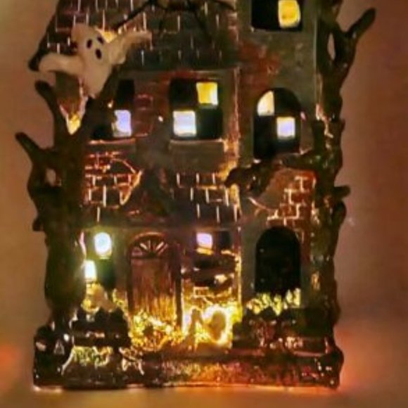 Gerson | Holiday | Haunted House Halloween Ghost Skeleton Light Up ...